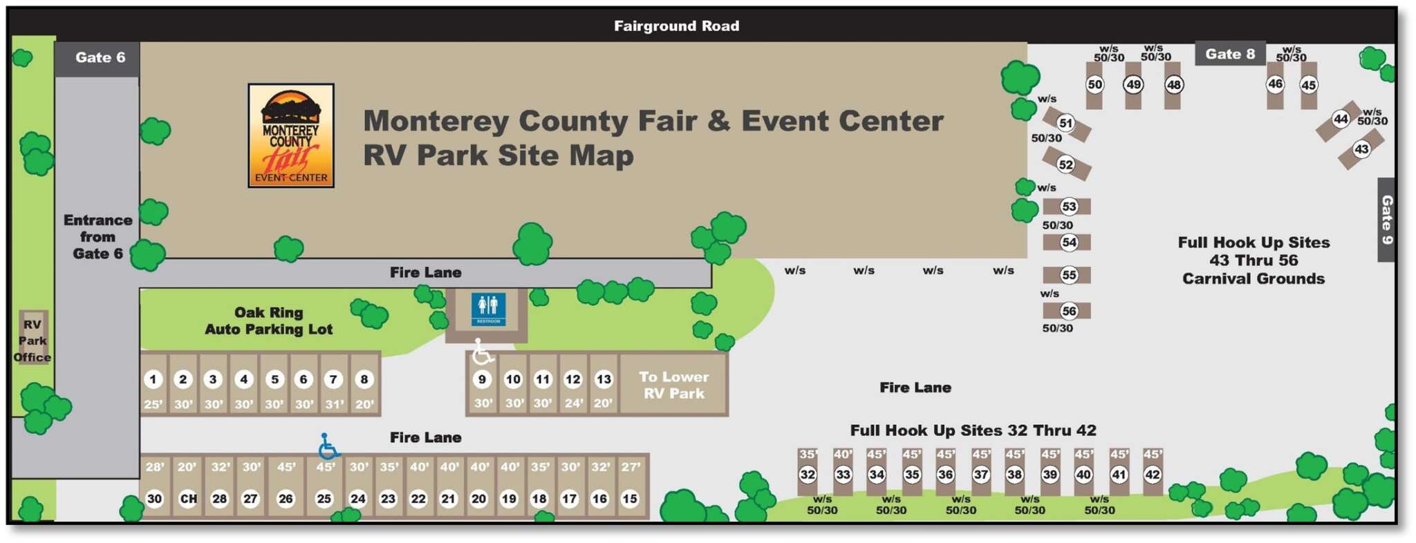 Monterey RV Park - Monterey County Fairgrounds
