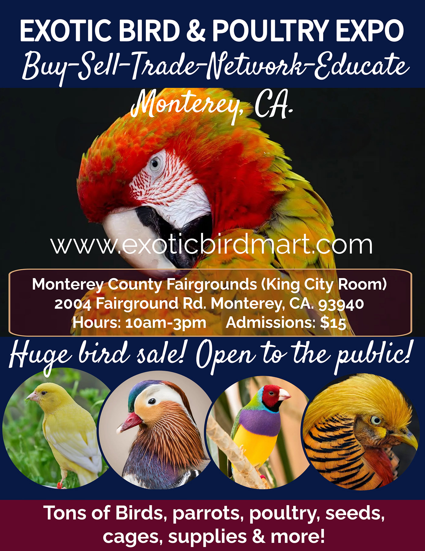 Exotic Bird Expo - Monterey County Fairgrounds