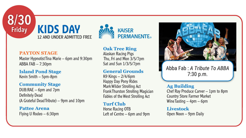 Daily Schedules - Monterey County Fairgrounds