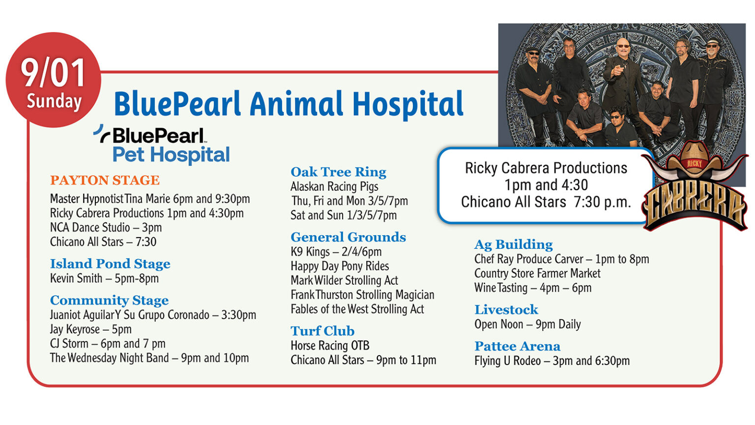Daily Schedules - Monterey County Fairgrounds