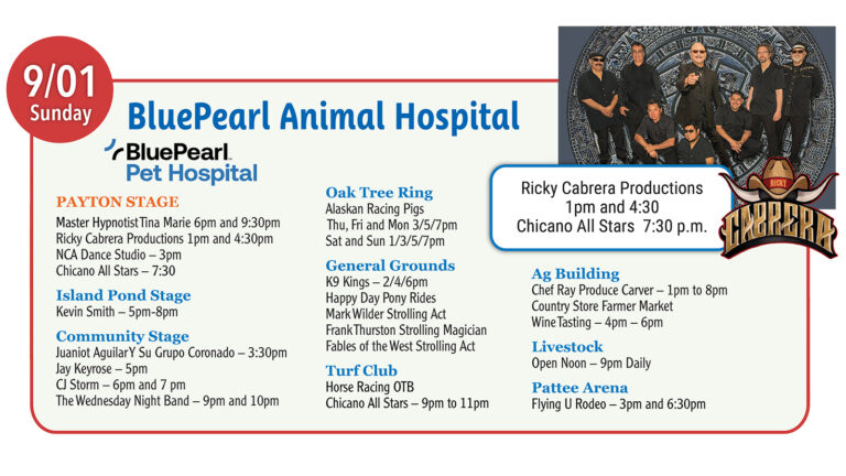 Daily Schedules - Monterey County Fairgrounds