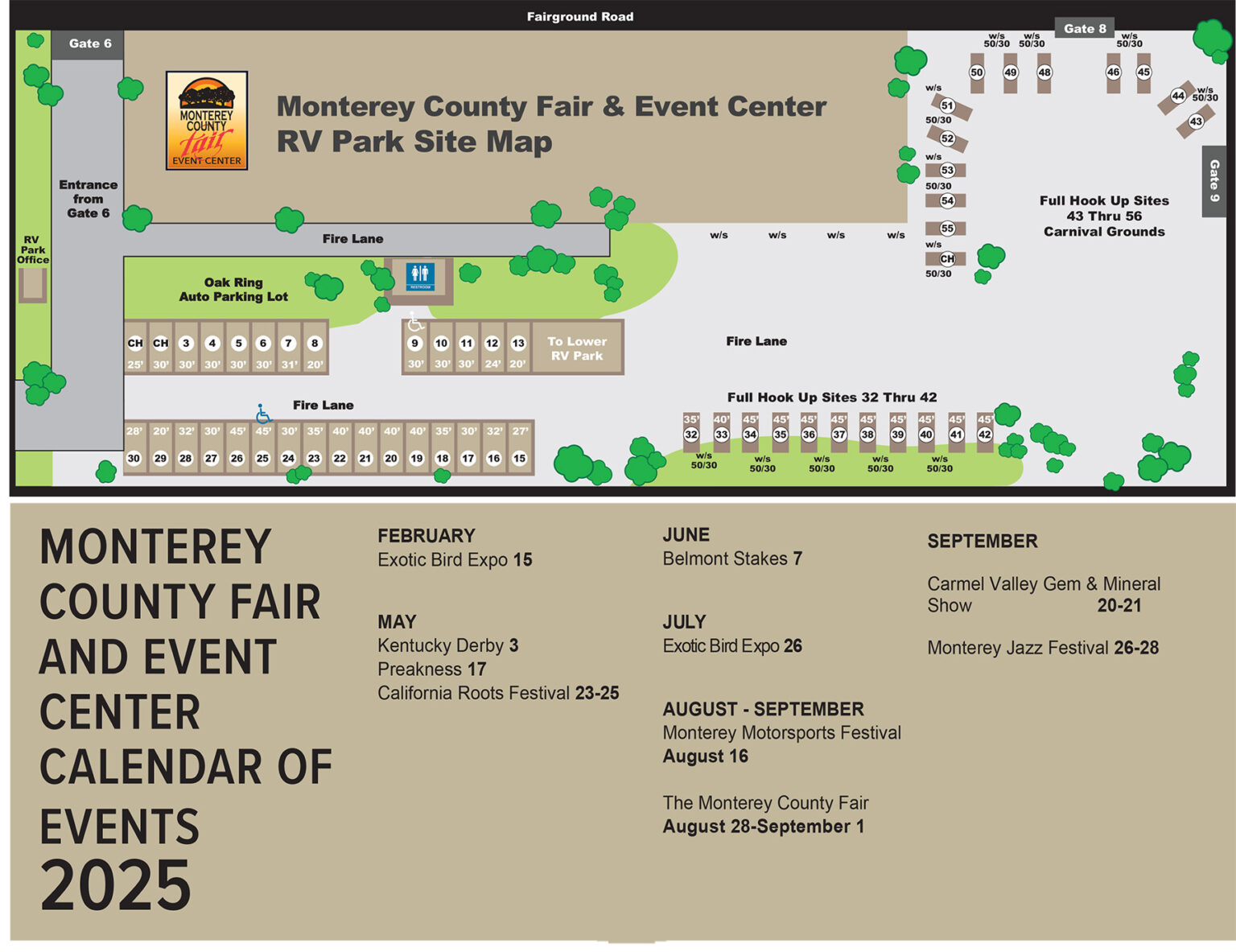 Monterey RV Park - Monterey County Fairgrounds