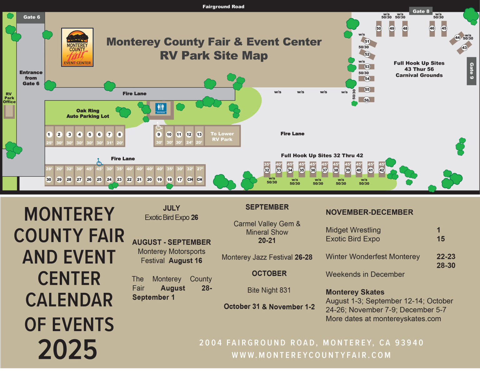 Monterey RV Park - Monterey County Fairgrounds